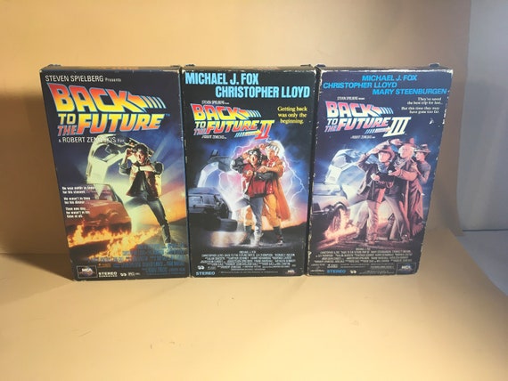Back to the Future Trilogy VHS VCR Tapes - Etsy