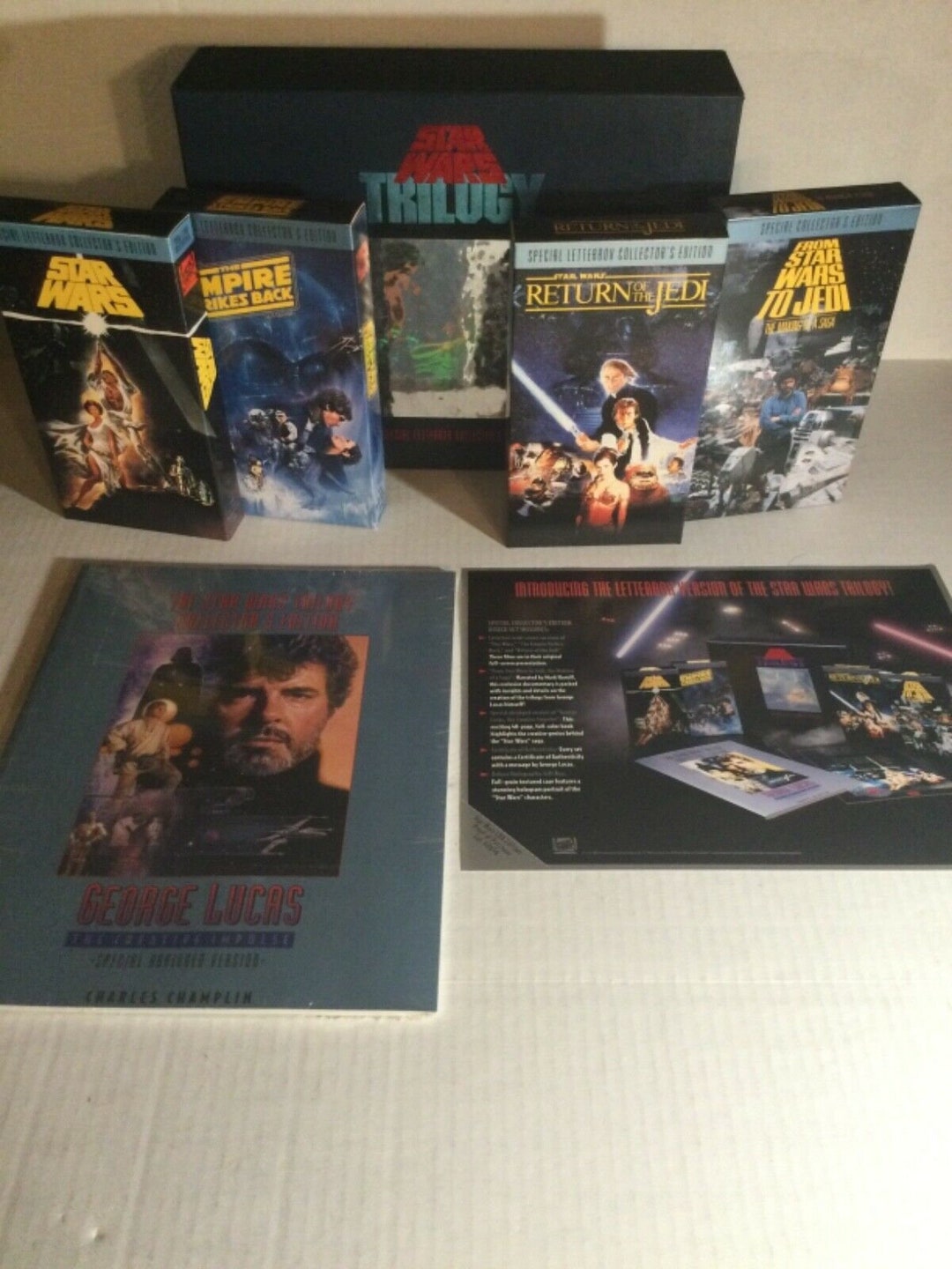 Vintage Star Wars Vhs Trilogy Letterbox Fox Video 1992 Collectors ...
