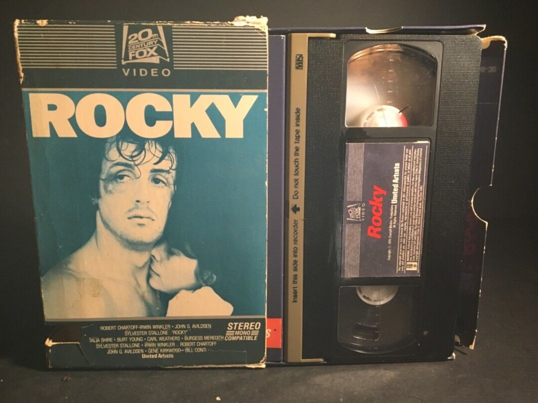 Rocky (vhs, 1982) Big Box Cbs Fox Video - Original First Release, Slide ...