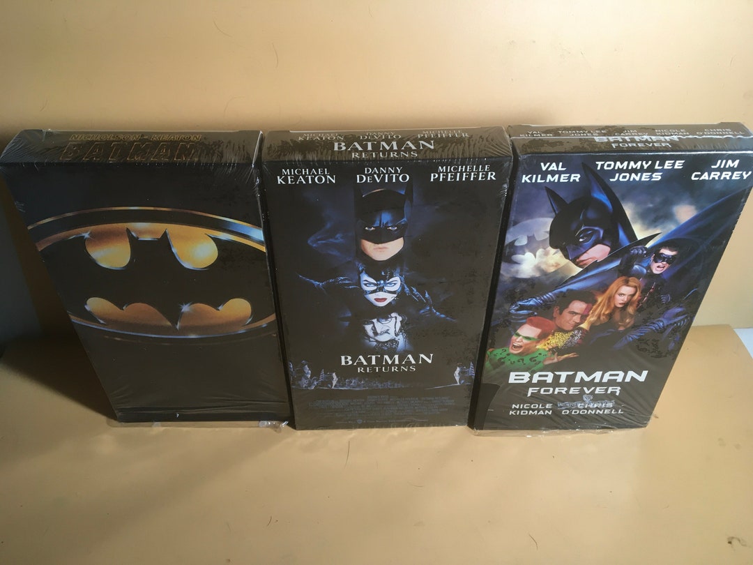 Vintage Batman VHS VCR Trilogy Tapes - Partly Sealed Like New - Etsy
