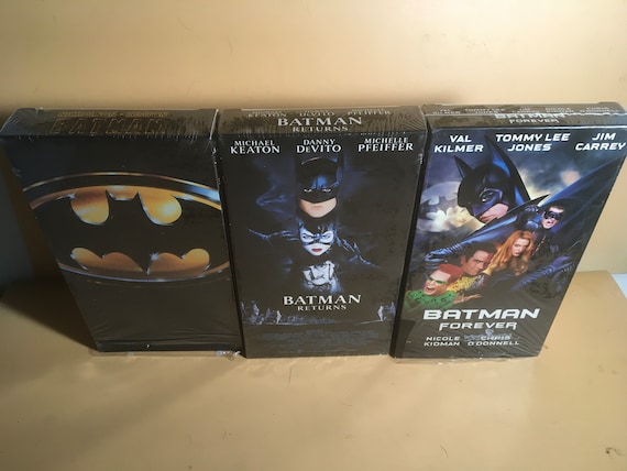 Vintage Batman VHS VCR Trilogy Tapes Partly Sealed Like New - Etsy
