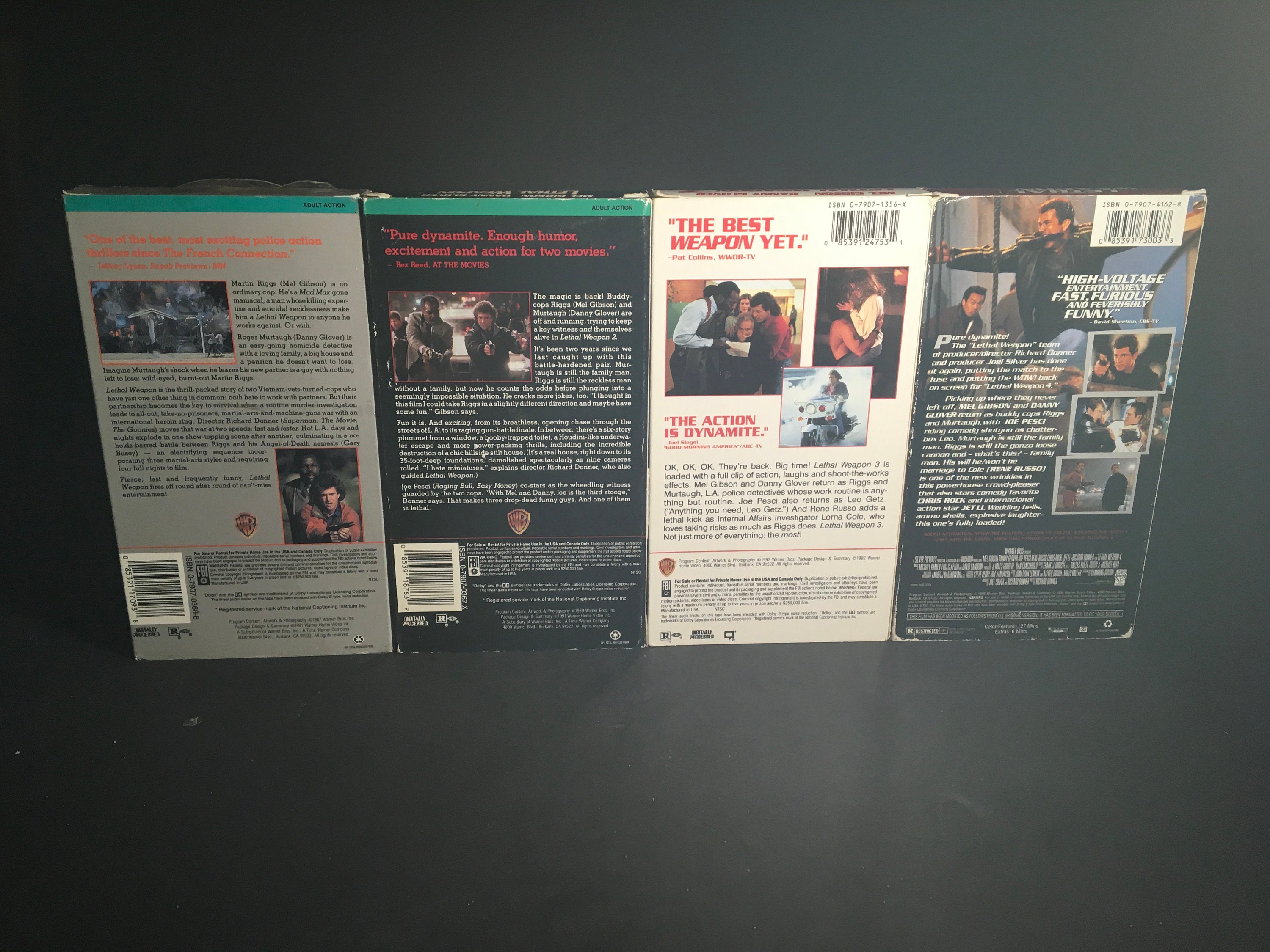 Lethal Weapon VHS Tapes Collection 1,2,3,4, - Etsy