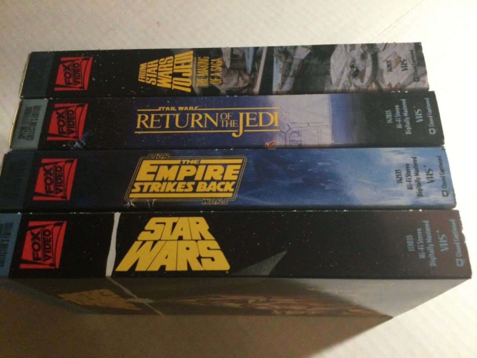 Vintage Star Wars Vhs Trilogy Letterbox Fox Video 1992 - Etsy