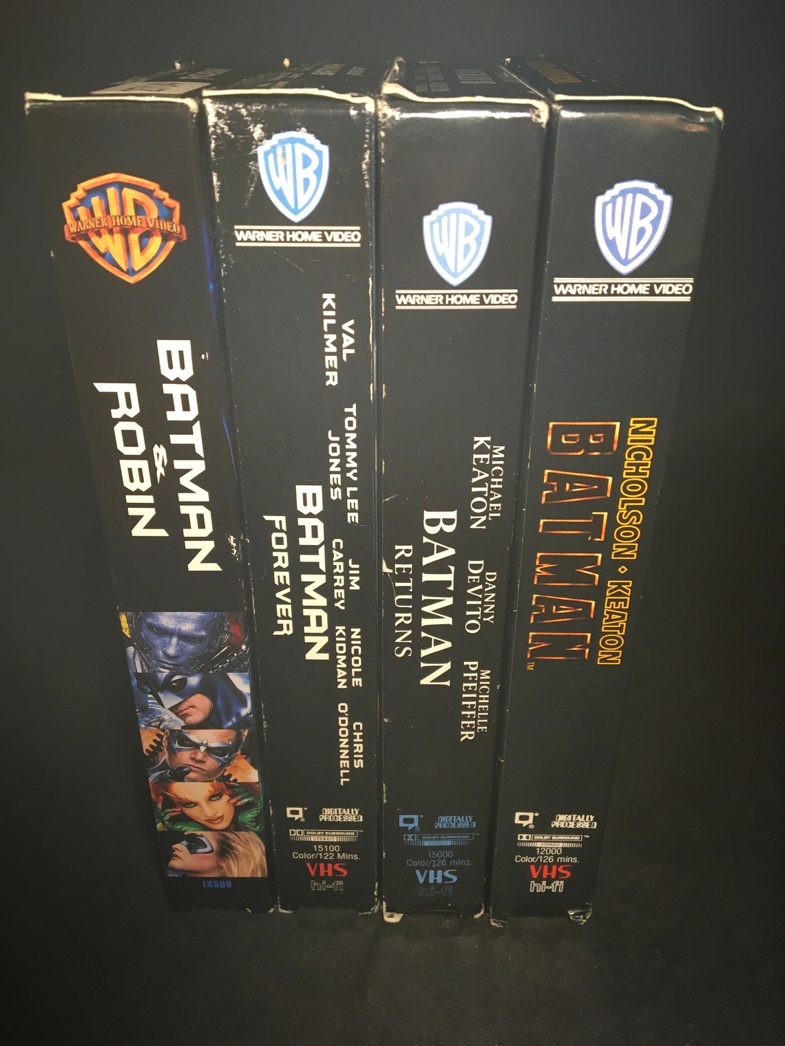 Batman VHS Tapes Batman Returns Forever & Robin DC Comics - Etsy México