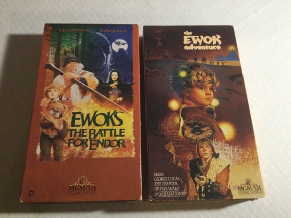 Vintage Star Wars Ewoks Vhs Tapes the Adventure/battle for - Etsy
