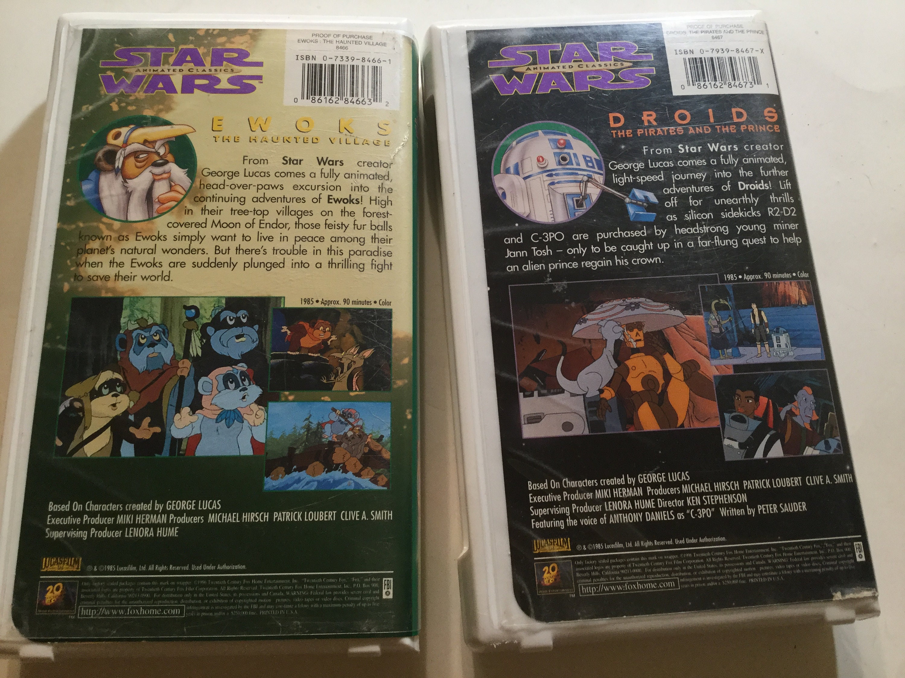 Vintage Star Wars Droids & Ewoks Animated Cartoon VHS Tapes - Etsy