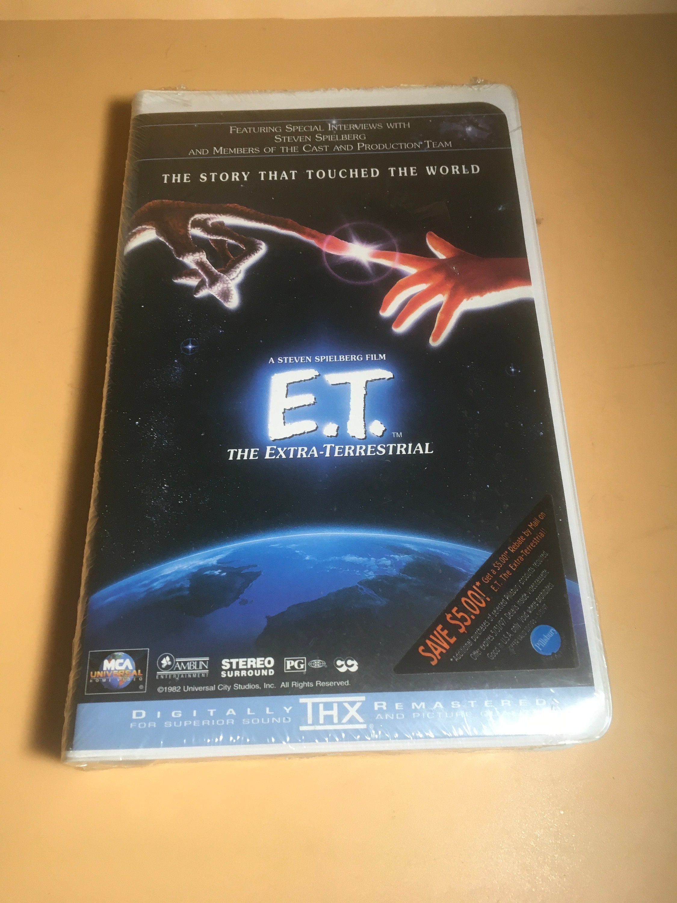 E.T. the Extra-terrestrial VHS Tape Factory Sealed MCA Clamshell - Etsy