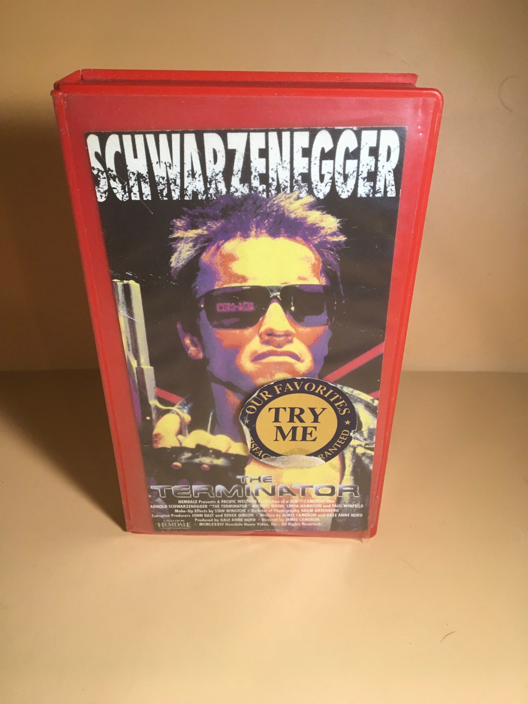 Vintage 1991 the Terminator Rental VHS Tape Hemdale Early Release - Etsy