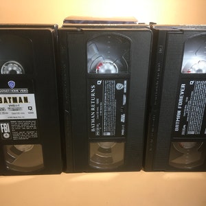 Batman VHS VCR Trilogy Tapes the Ultimate Collection Box Set - Etsy