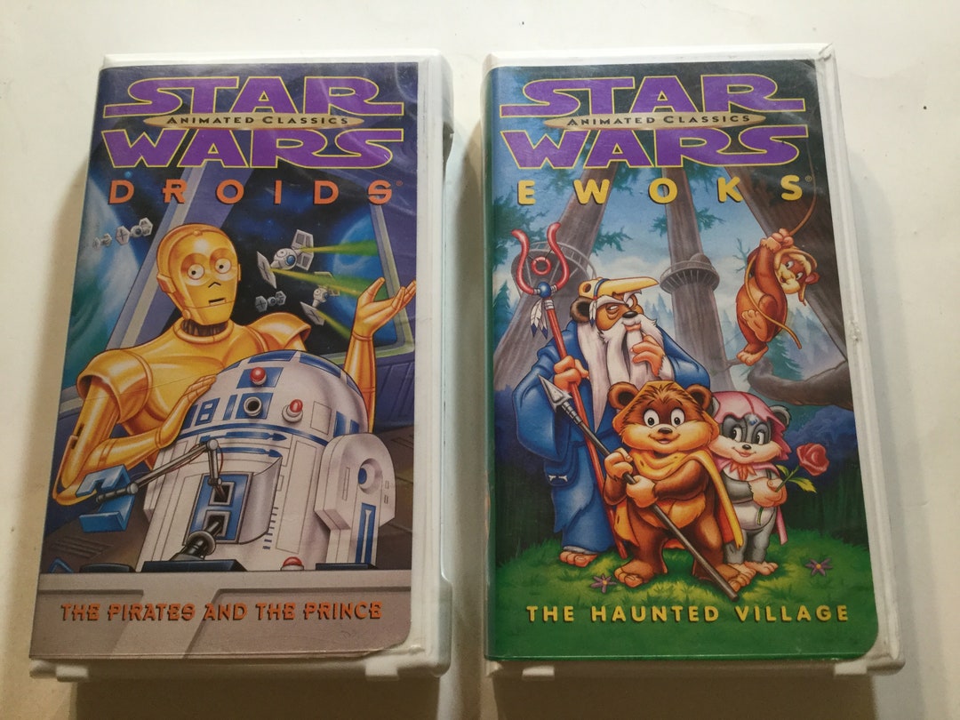 Vintage Star Wars Droids & Ewoks Animated Cartoon VHS Tapes 1985 - Etsy