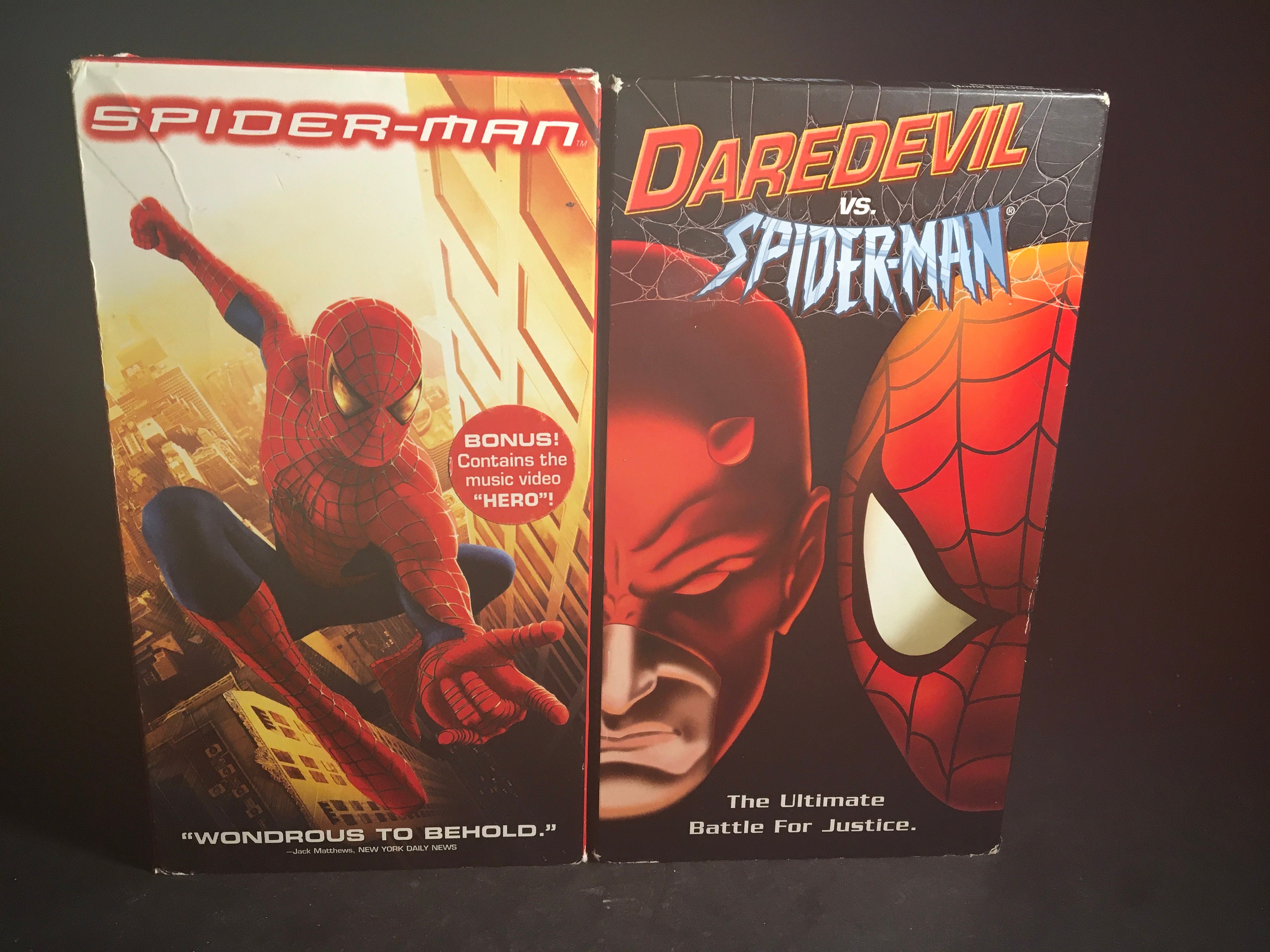 Spider-man VHS & Spiderman Vs Daredevil VHS Tapes - Etsy