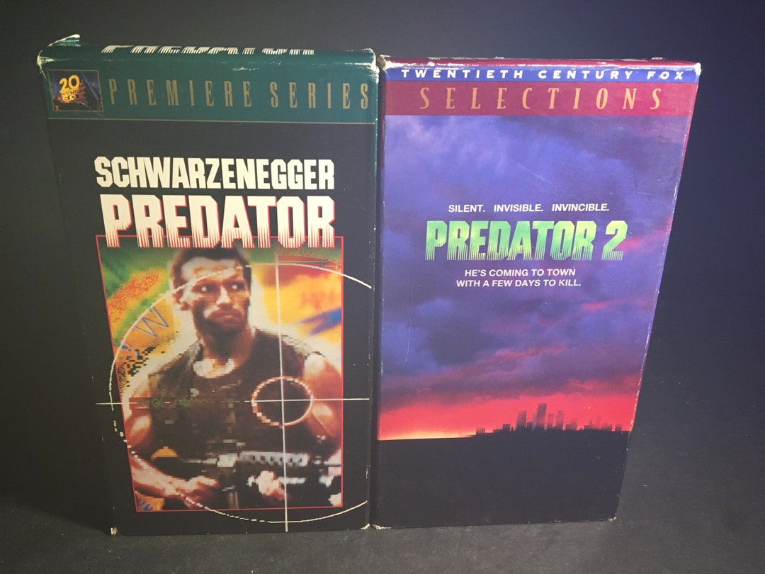 Predator VHS & Predator 2 VHS Tapes - Lot Fox Video Arnold ...
