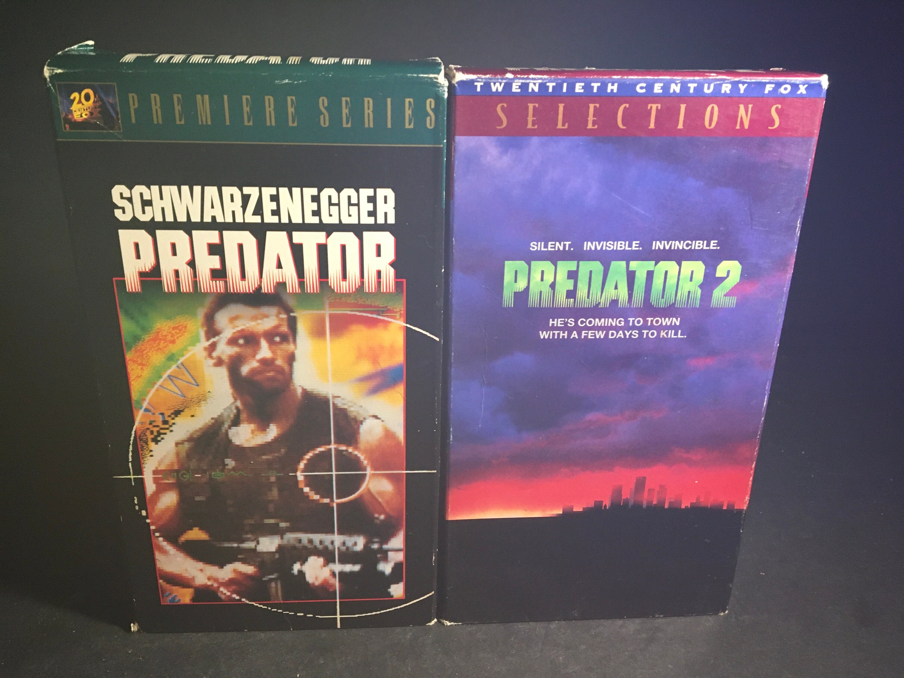 Predator VHS & Predator 2 VHS Tapes Lot Fox Video Arnold Schwarzenegger ...