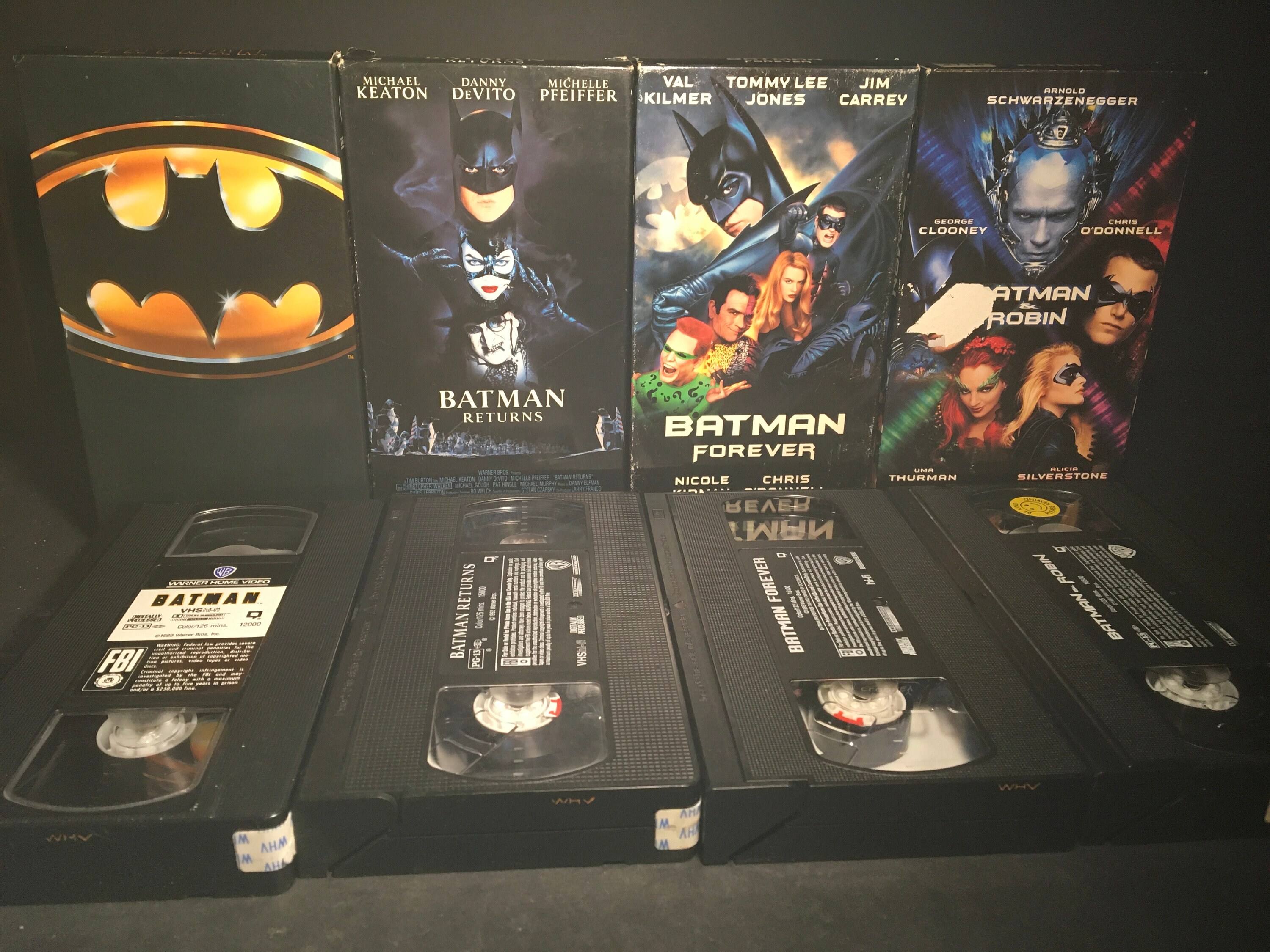 Batman VHS Tapes Batman Returns Forever & Robin DC Comics - Etsy México