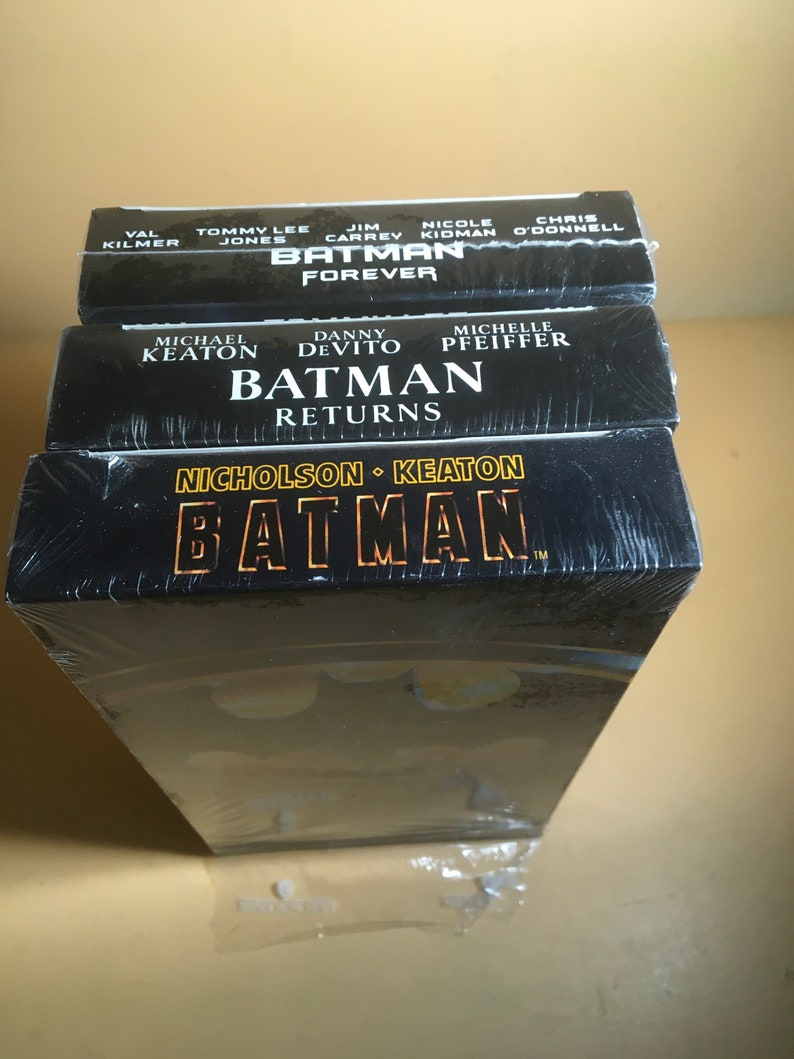 Vintage Batman VHS VCR Trilogy Tapes Partly Sealed Like New - Etsy