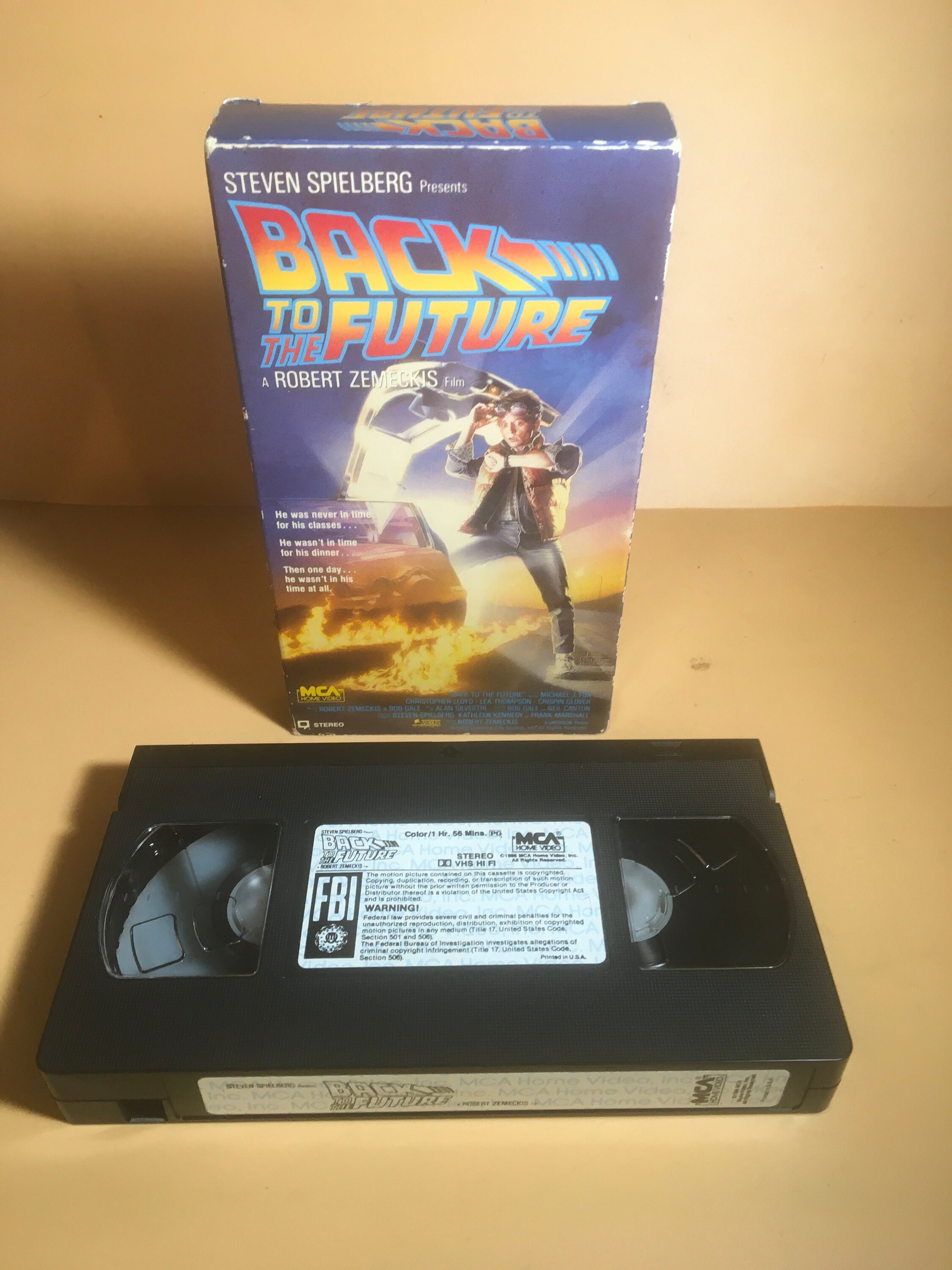 1989 Back to the Future VHS Tape Yellow MCA First Edition - Etsy Australia