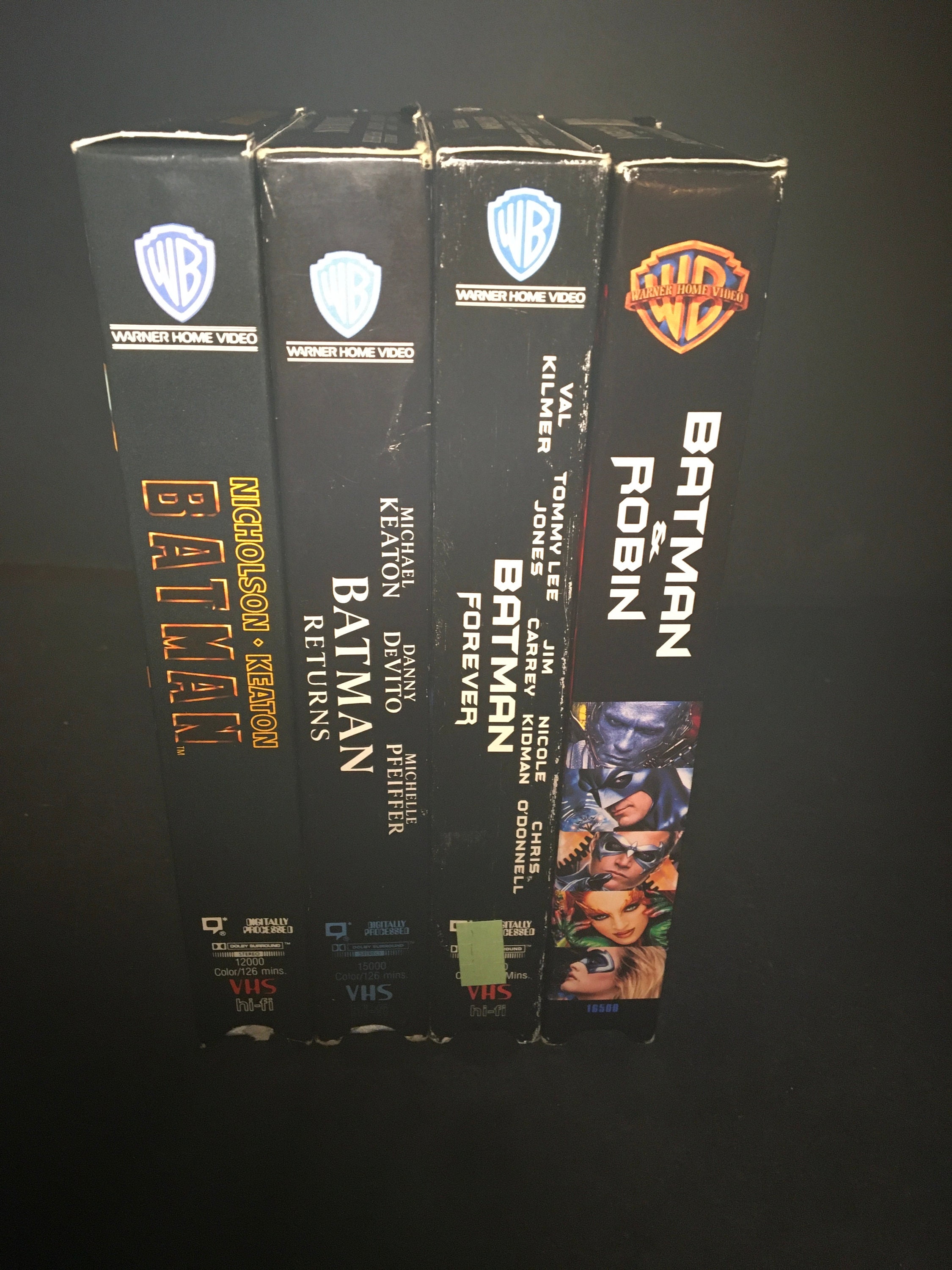 Batman VHS Tapes Batman Returns Forever & Robin DC Comics - Etsy México