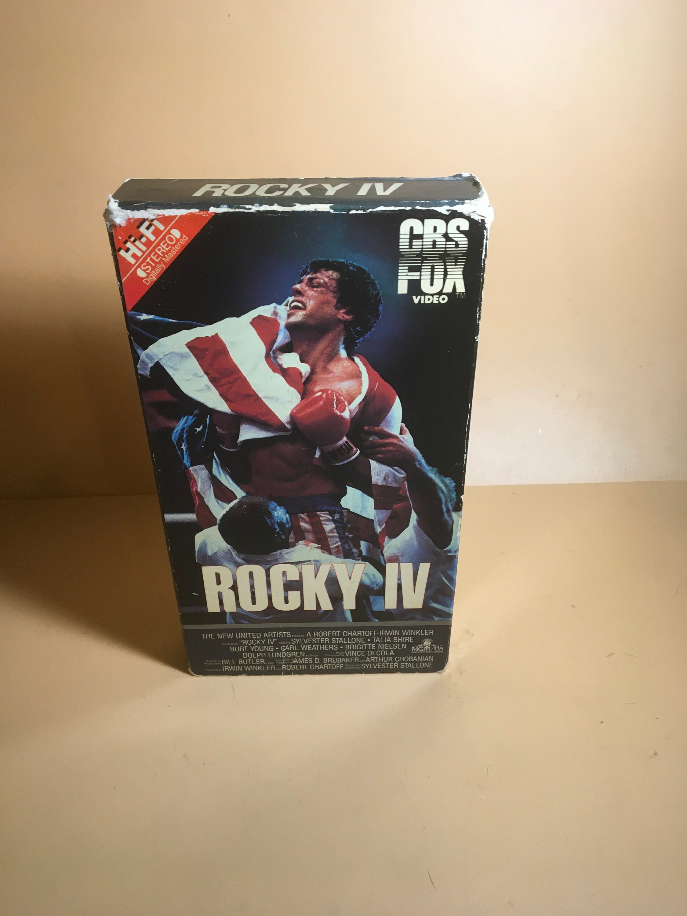 1986 Rocky IV 4 VHS Vcr Tape CBS Fox - Vintage - Etsy