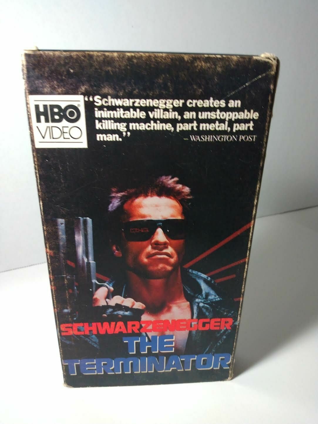 Terminator Vhs Tape Hbo 1984 Vintage Arnold Schwarzenegger - Etsy