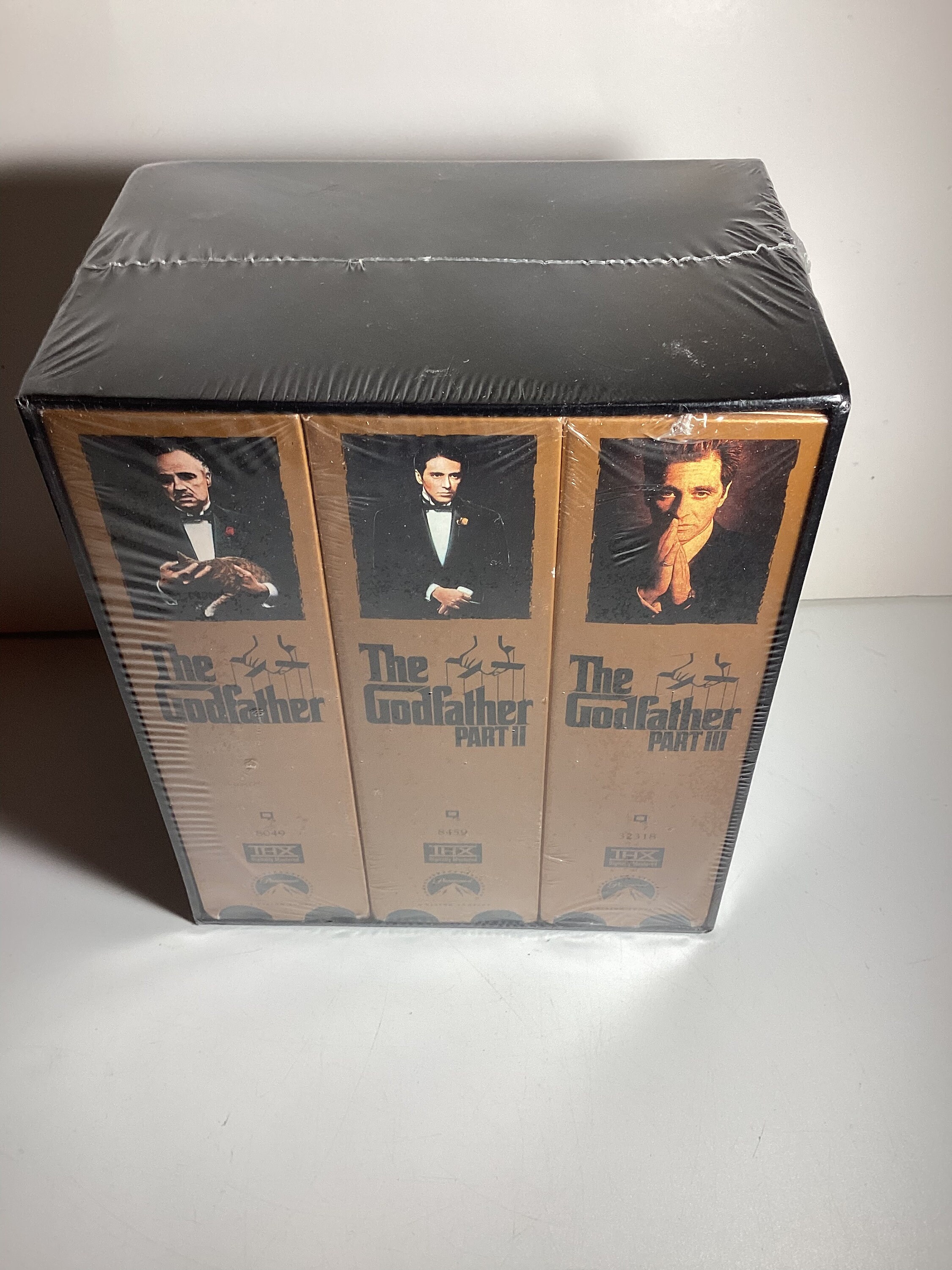 1997 Vintage GODFATHER TRILOGY VHS Tapes Lot Factory Sealed Box Set ...
