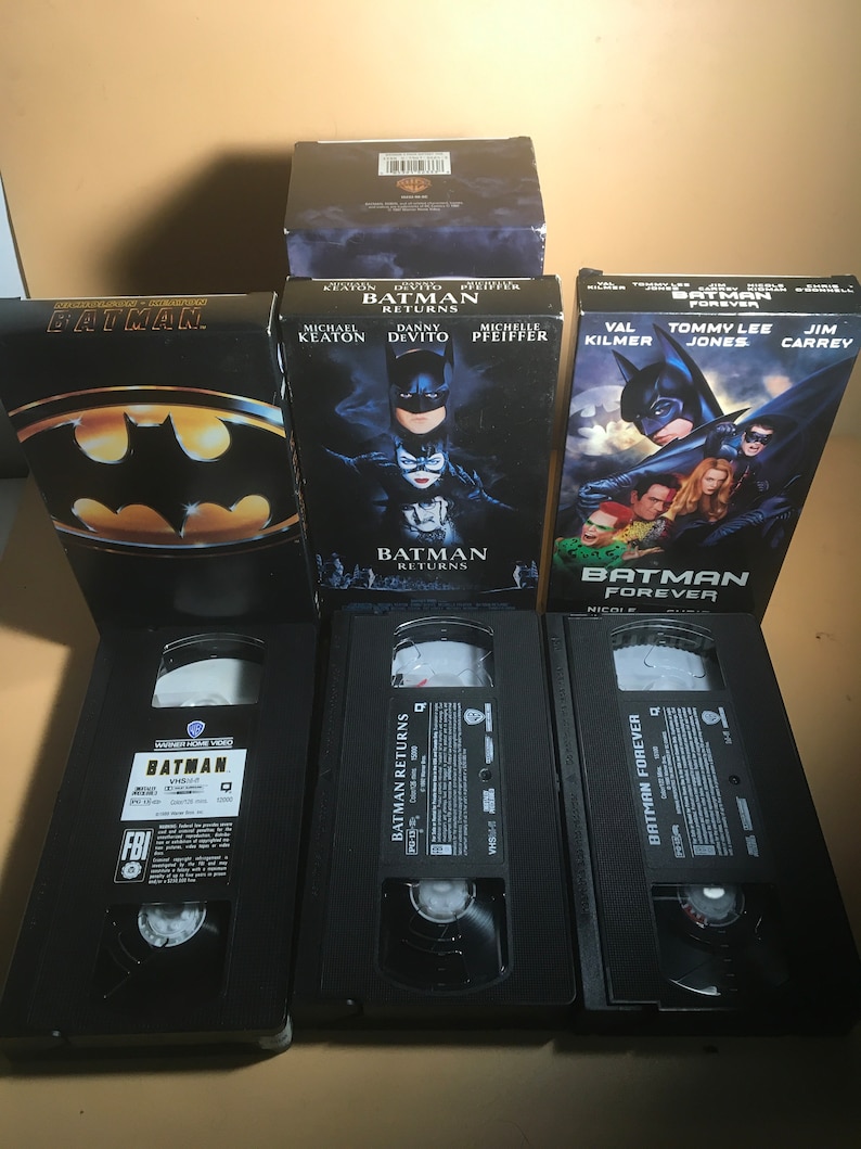 Batman VHS VCR Trilogy Tapes the Ultimate Collection Box Set - Etsy