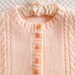 Peach Knit Cardigan - Etsy