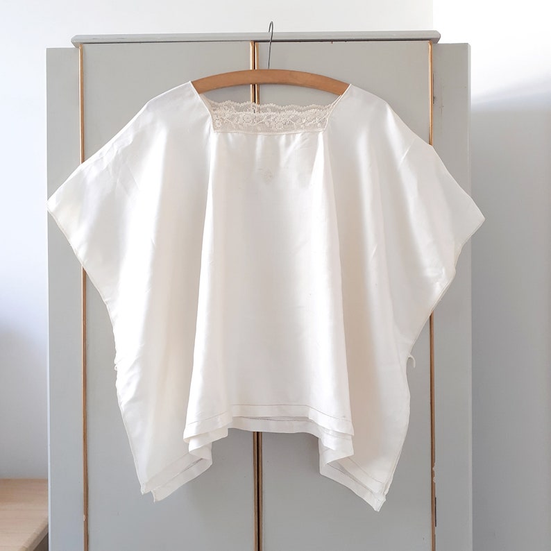 1930s Cream Silk Tabard Blouse | Etsy