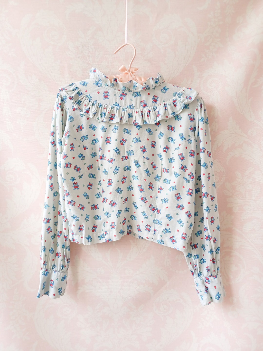 Teddy Bear Frilly Blouse - Etsy