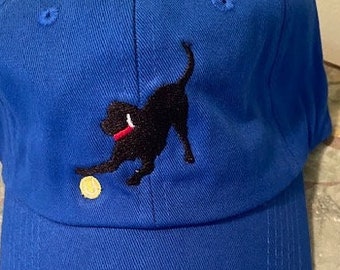 Embroidered Red Labrador Hats W/ Black Yellow and Chocolate - Etsy