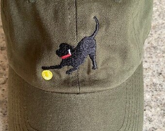 Embroidered Red Labrador Hats W/ Black Yellow and Chocolate - Etsy
