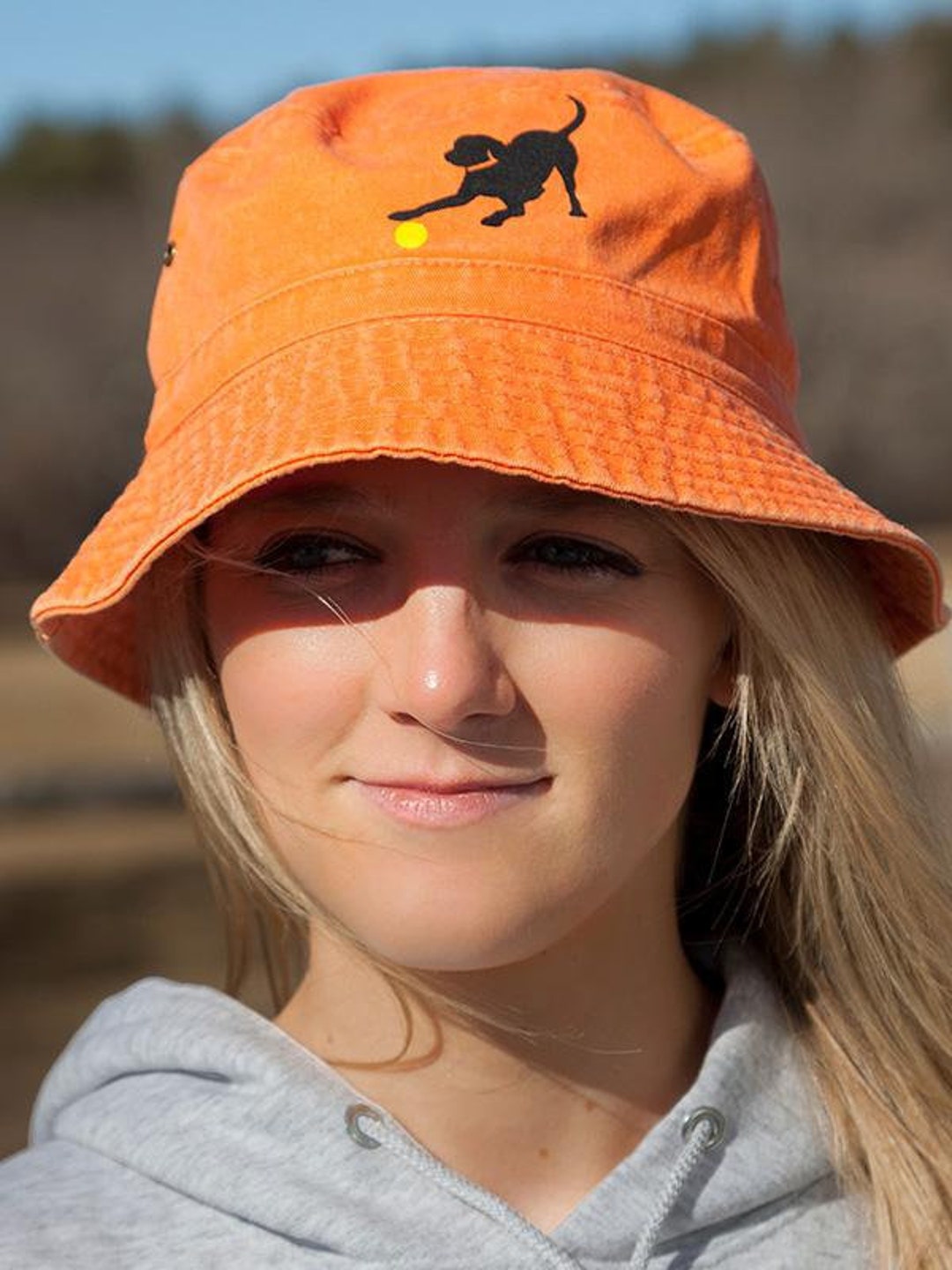 Adult Orange Labrador Bucket Hats - Black, Yellow and Chocolate LABS ...