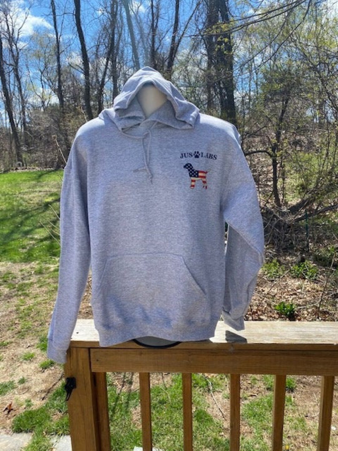 Grey Unisex USA Labrador Hoodie Teen Girl Clothes & Graphic Tees, Plus ...