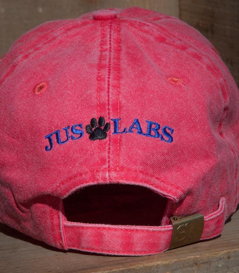 Embroidered Red Labrador Hats W/ Black, Yellow and Chocolate Labs -ball ...