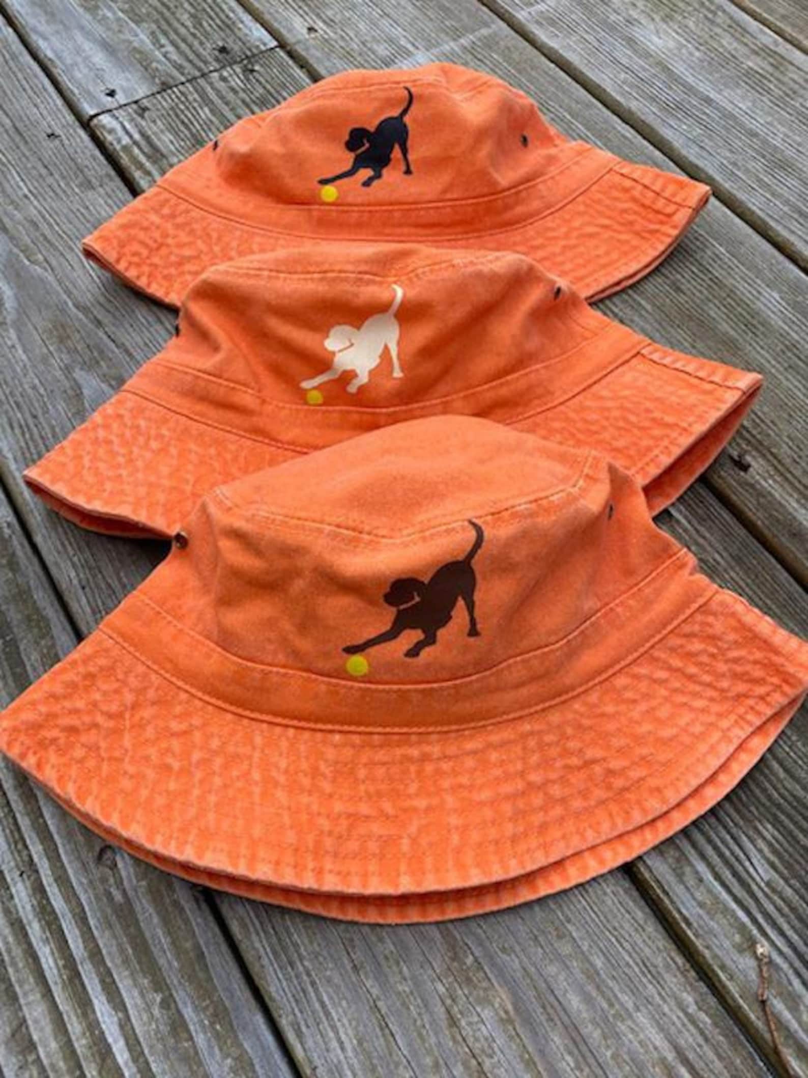 Adult Orange Labrador Bucket Hats Black Yellow and | Etsy