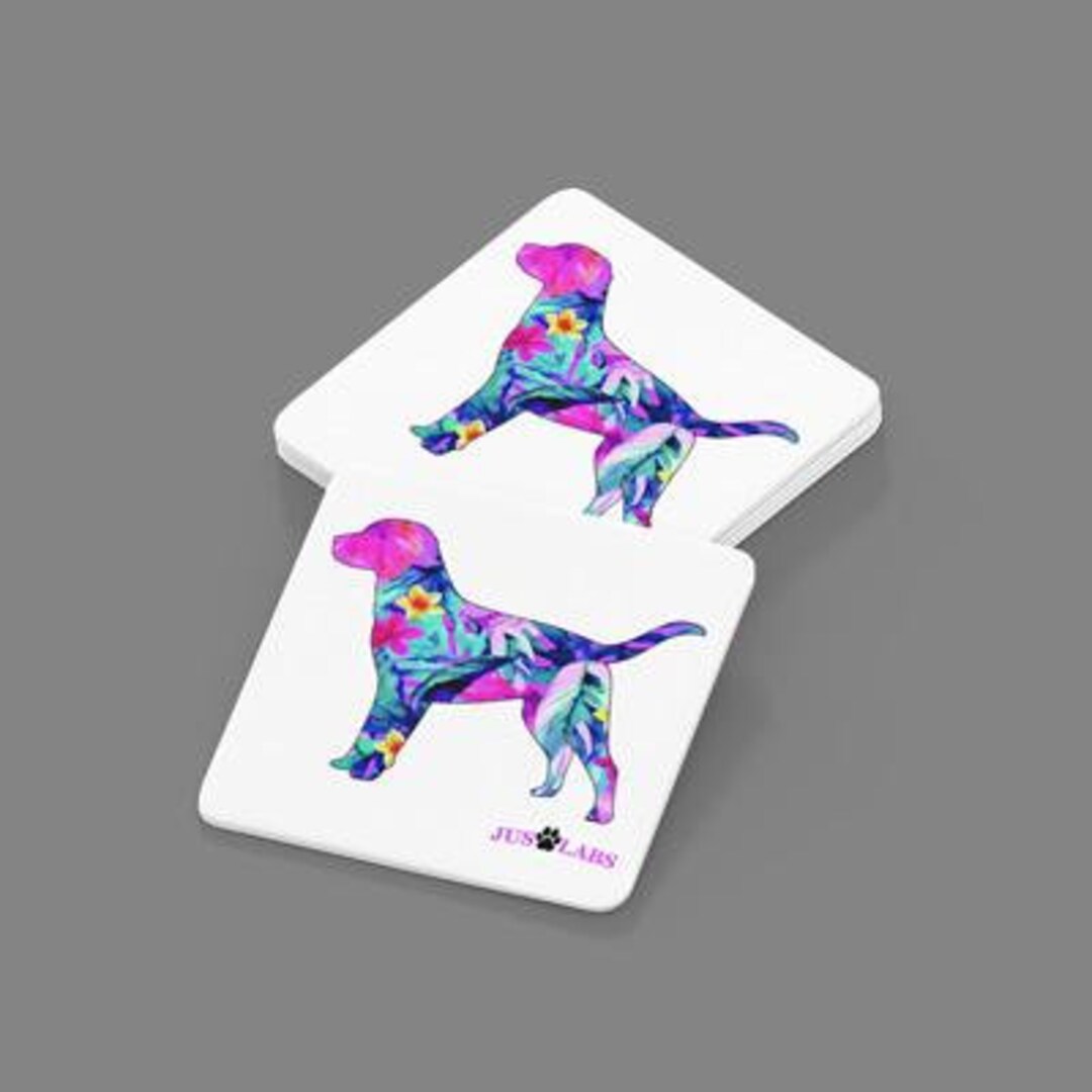 Handmade Labrador House Coasters - Set of 4 - Choose Your LAB Design - Etsy