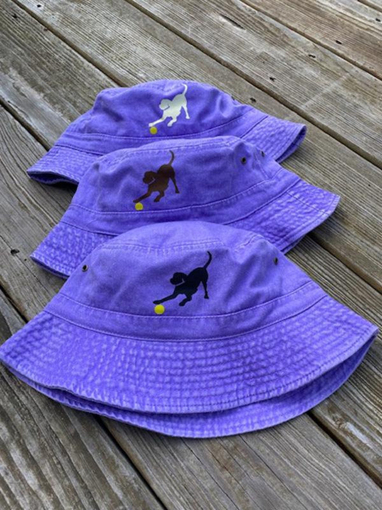 Adult Purple Labrador Bucket Hats - Black, Yellow and Chocolate LABS ...