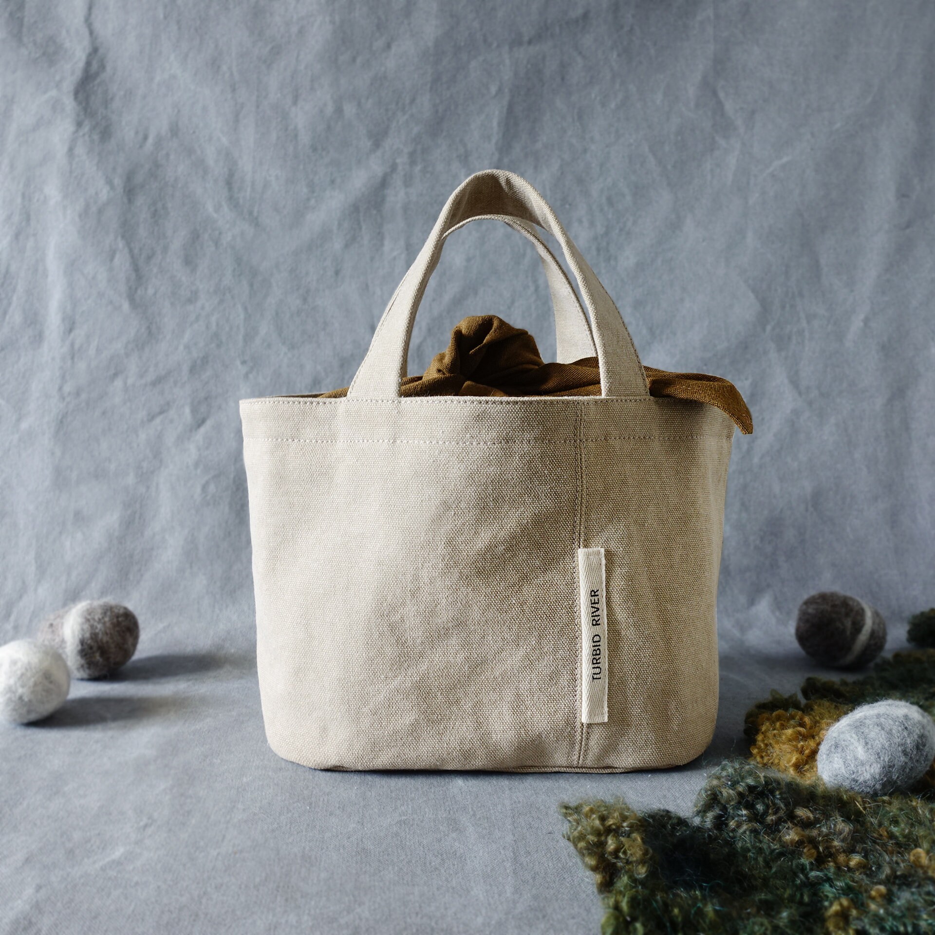 Peter Rabbit's Lunch Bag | Milk Tea Apricot | Thick Pound Washed Canvas ...