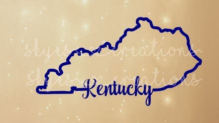 Kentucky state outline ky state svg | Etsy