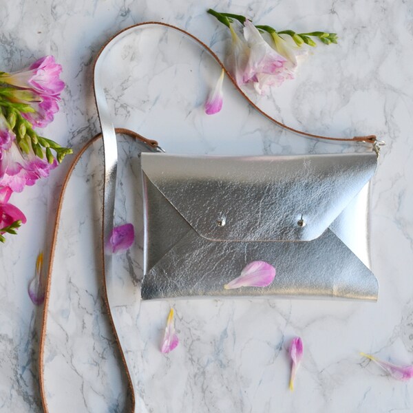 Silver Clutch Bag - Etsy