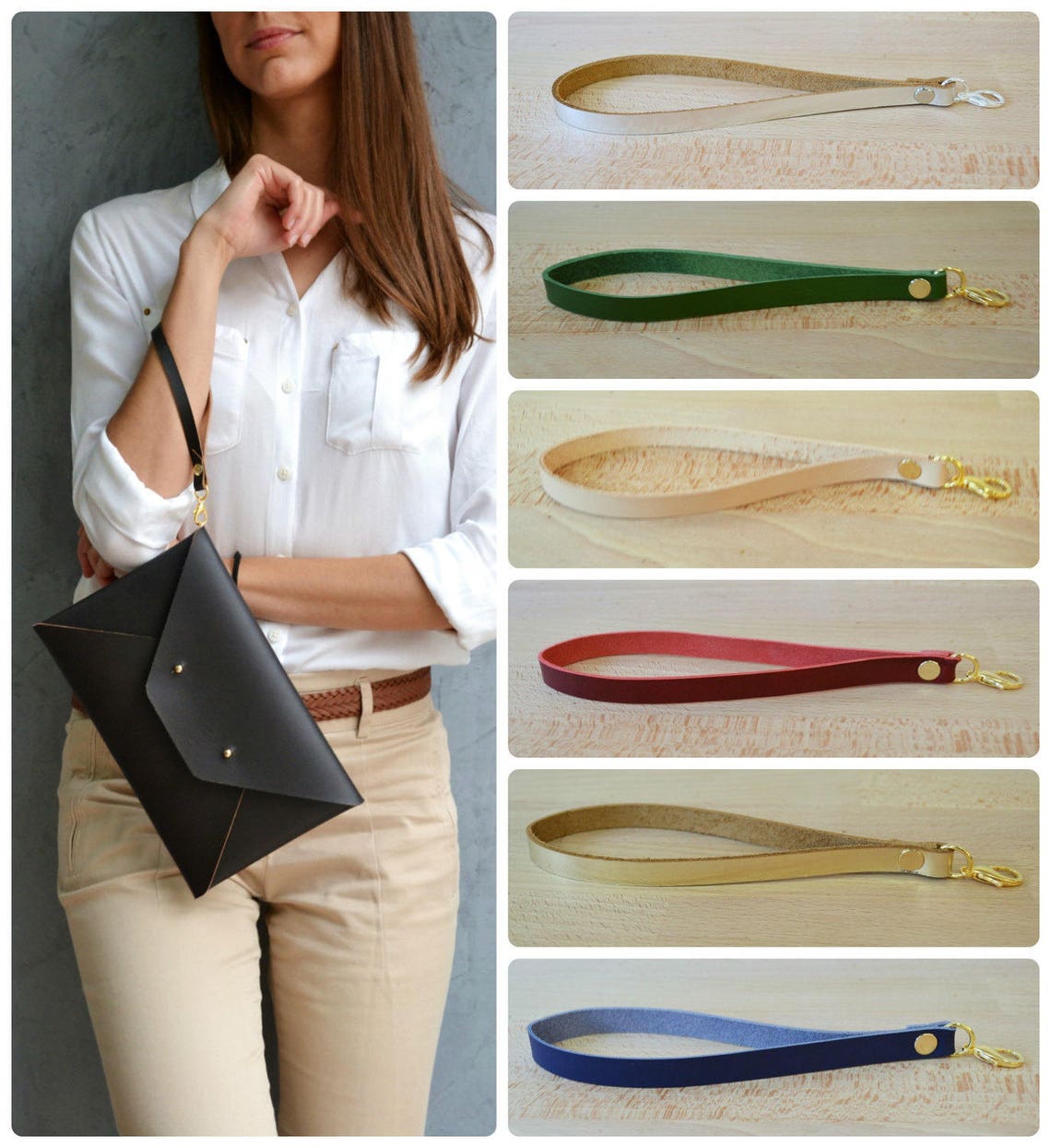 Leather Wrist Strap / Removable Wrist Strap / Wrist Strap for - Etsy