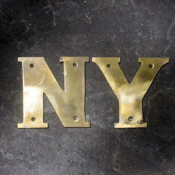 1 Inch Brass Letters - Etsy