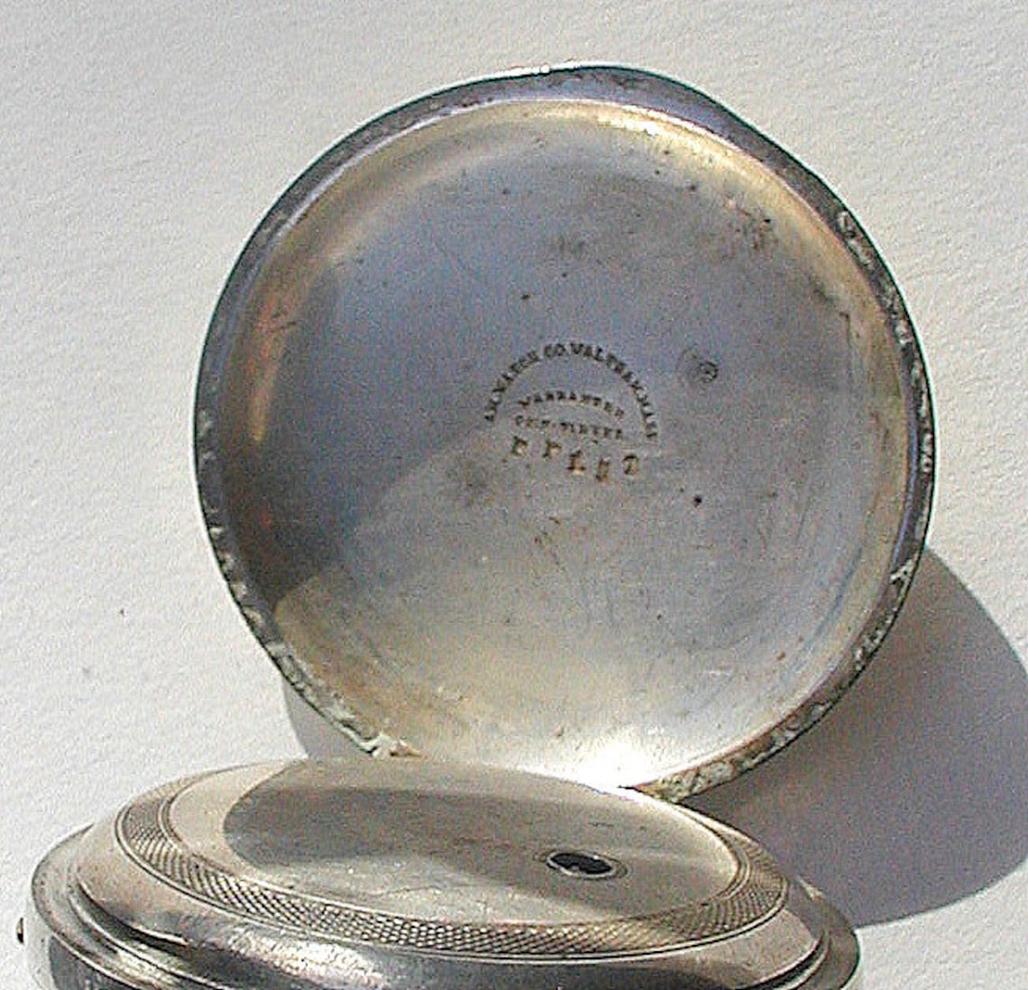 Large Antique Coin Silver Pocket Watch Illinois Watch Co. Open | Etsy