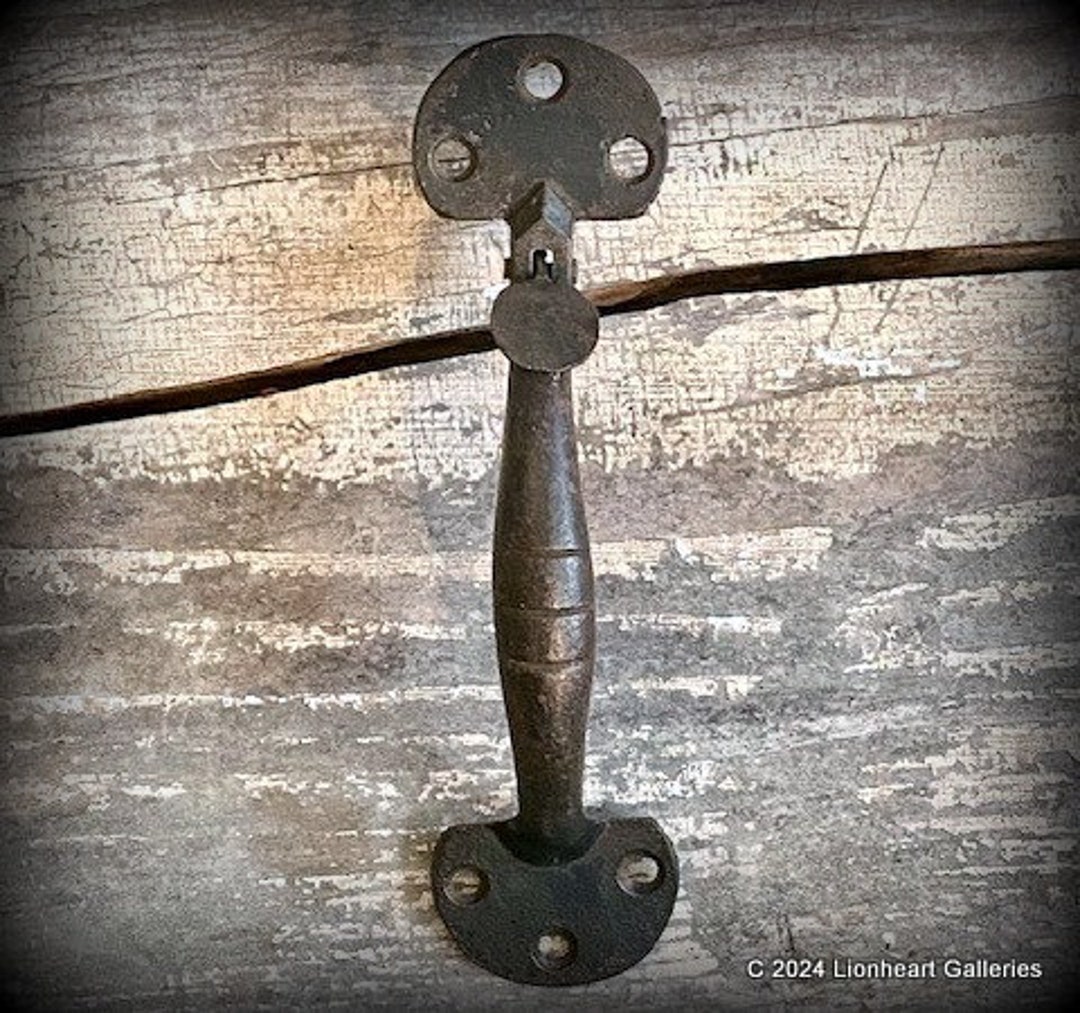 Antique Wrought Iron Thumb Latch Gate Handle Original Handcrafted ...