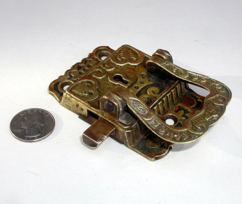 Decorative Cast Brass Vintage Trunk Locking Latch 1930s - Etsy