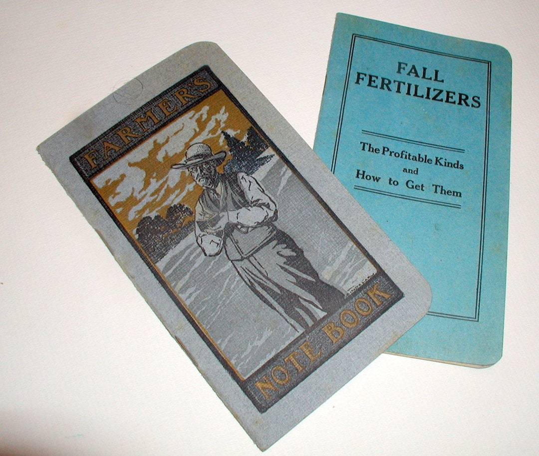 Vintage 1915 Farmer's Notebook & Fall Fertilizers Booklet Early 1900s ...