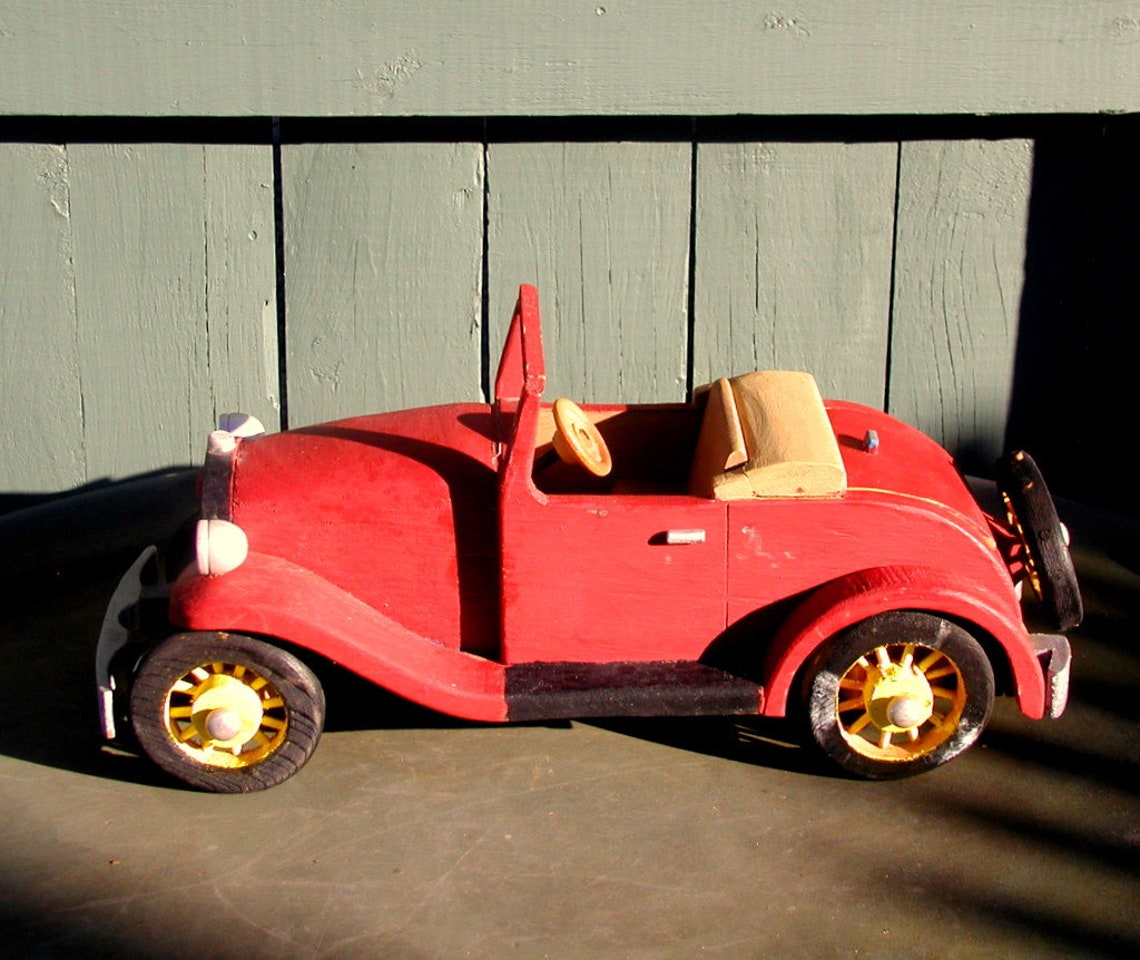 Vintage 1929 FORD Model T Car Replica Wooden Toy Handcrafted - Etsy