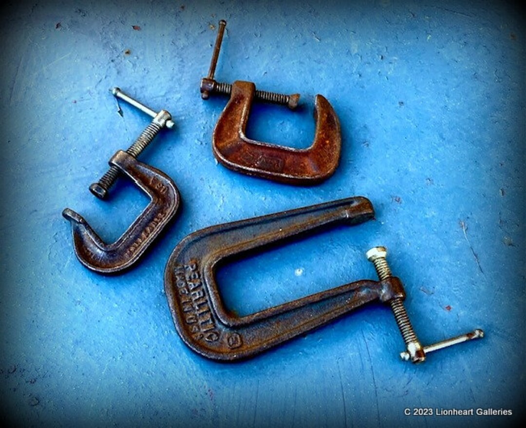 Vintage Lot of 3 Small C Clamps Vintage Iron Clamping Tools 1960s ...