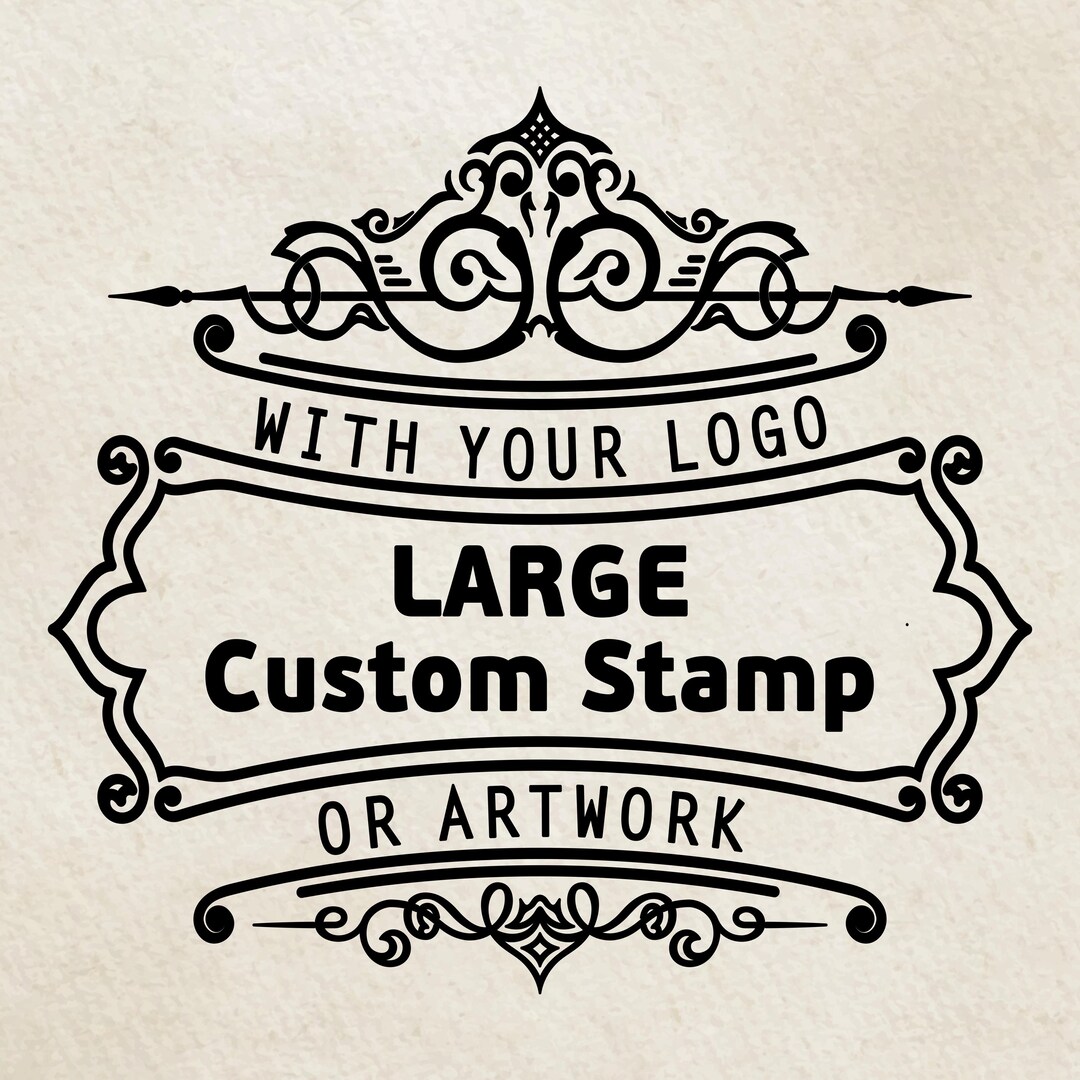 Large Custom Stamps With Your Logo or Artwork, Custom Packaging Stamp ...