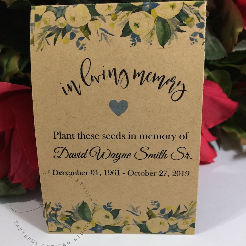 Forget Me Not Memorial Seeds - Etsy