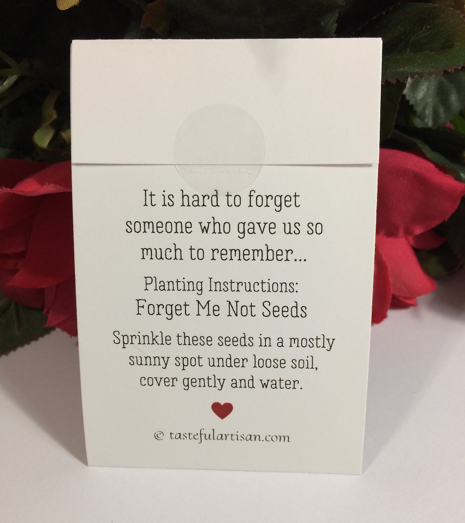 Forget Me Not American Flag Patriot Funeral Favors Personalized ...